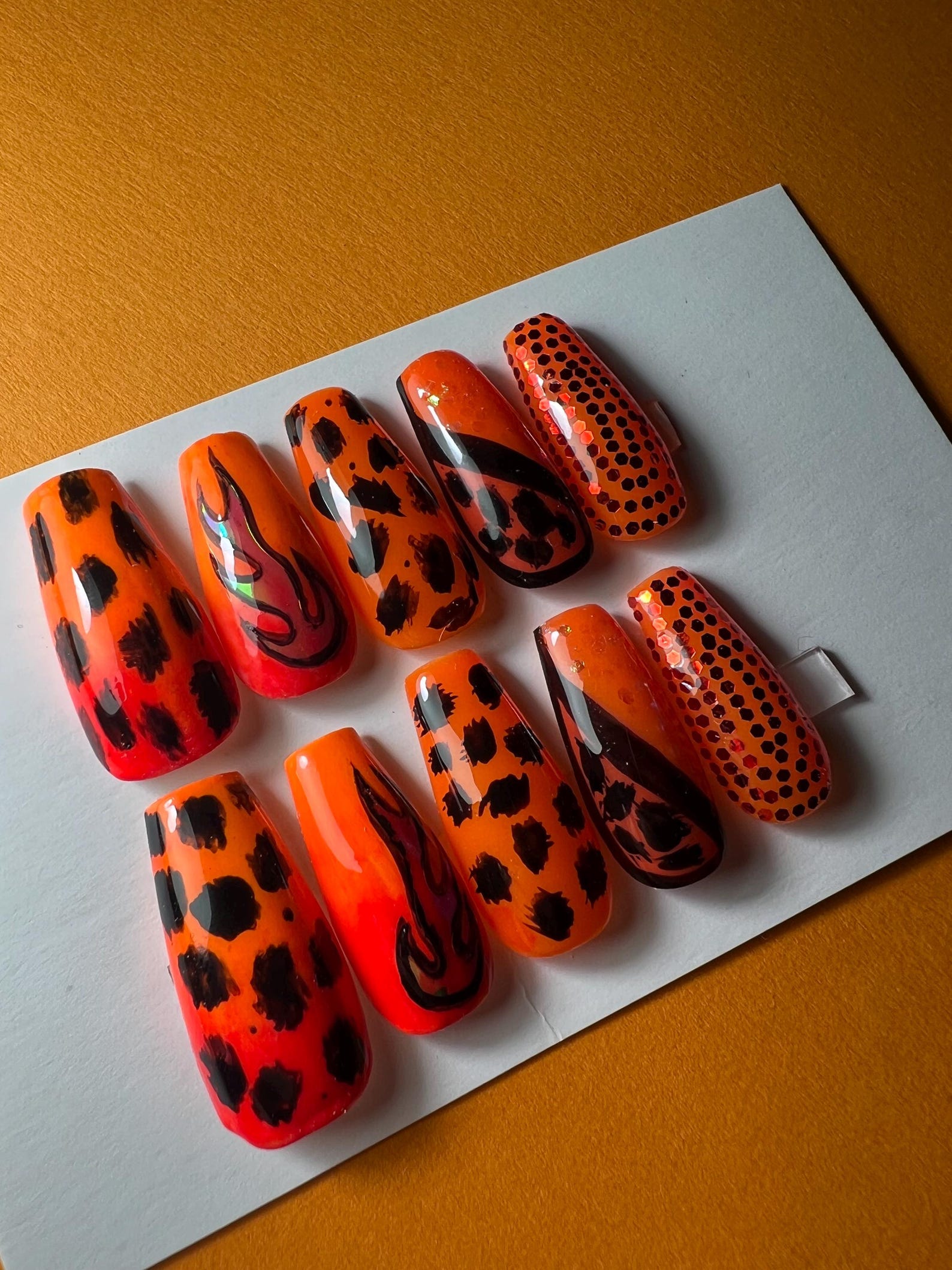 Cheetos Press on Cheetos Nails Design Flamming Hot Nails Hot Chips ...