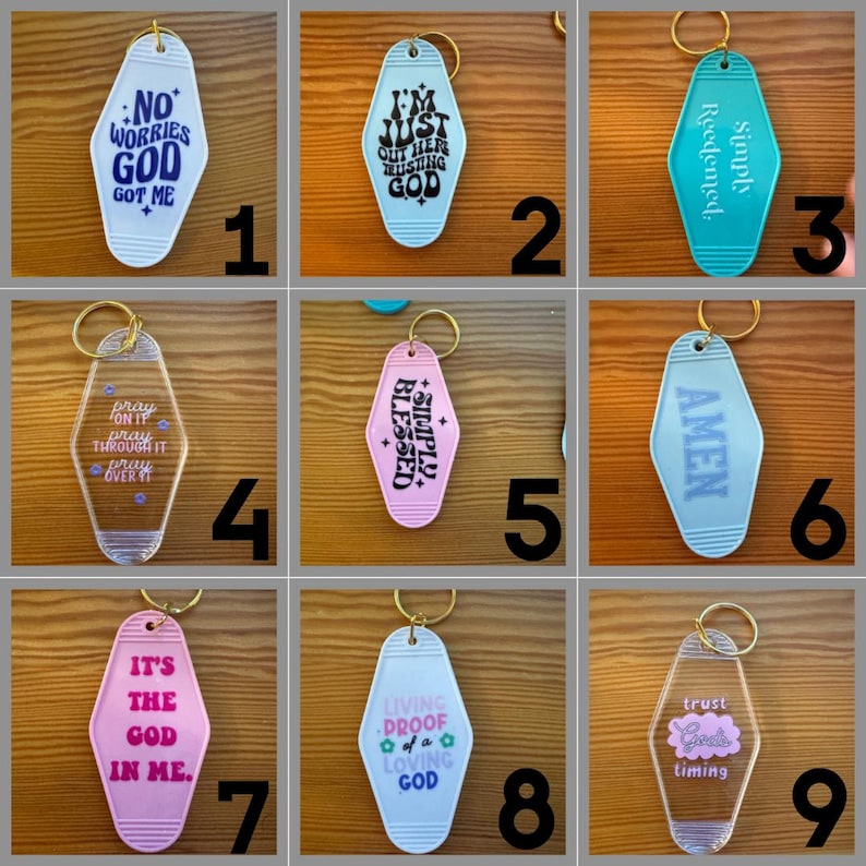 Christian Motel Keychains - Etsy
