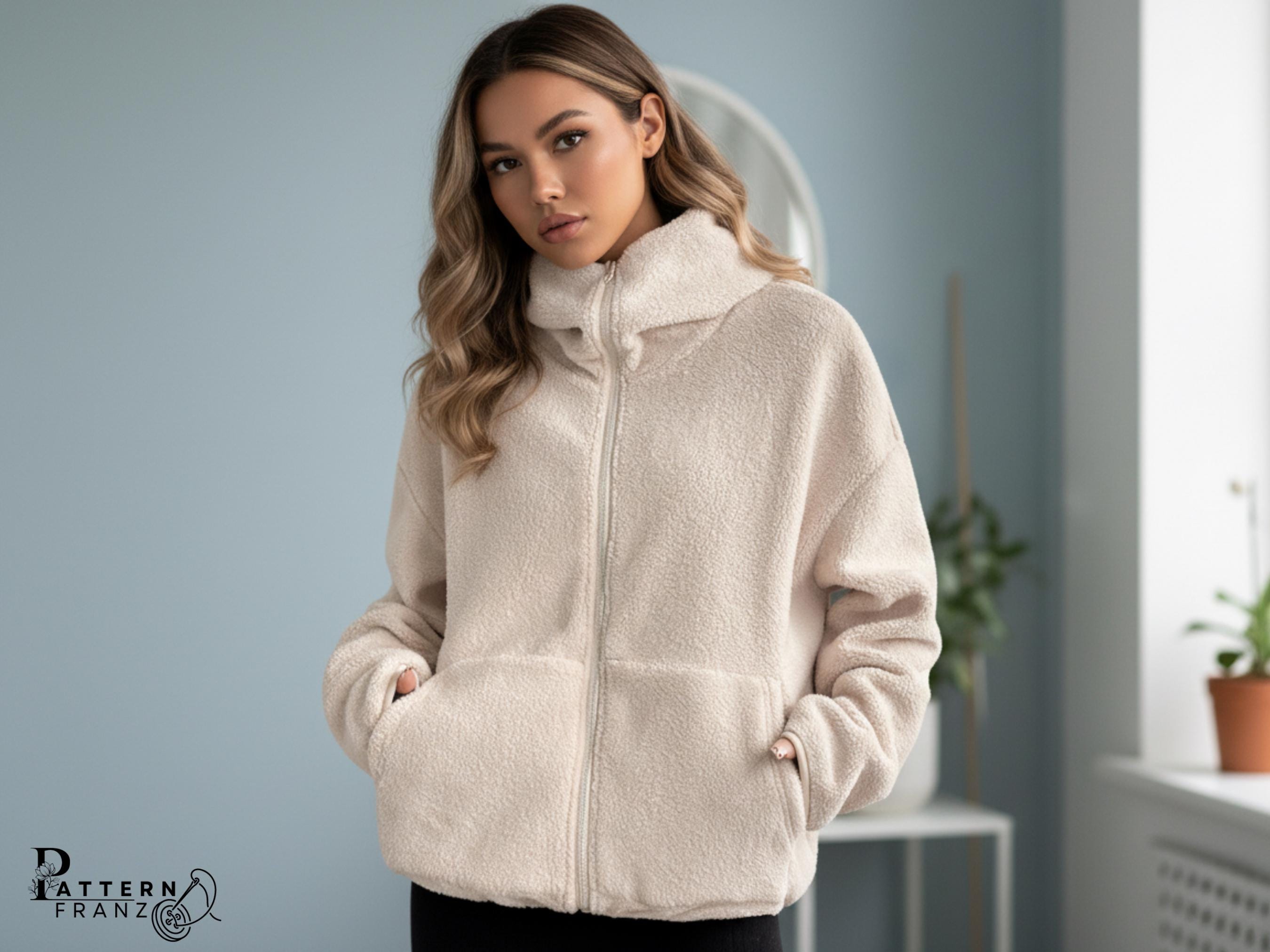 Hooded Jacket Pattern for Women Sewing Pattern, Winter Jacket With ...