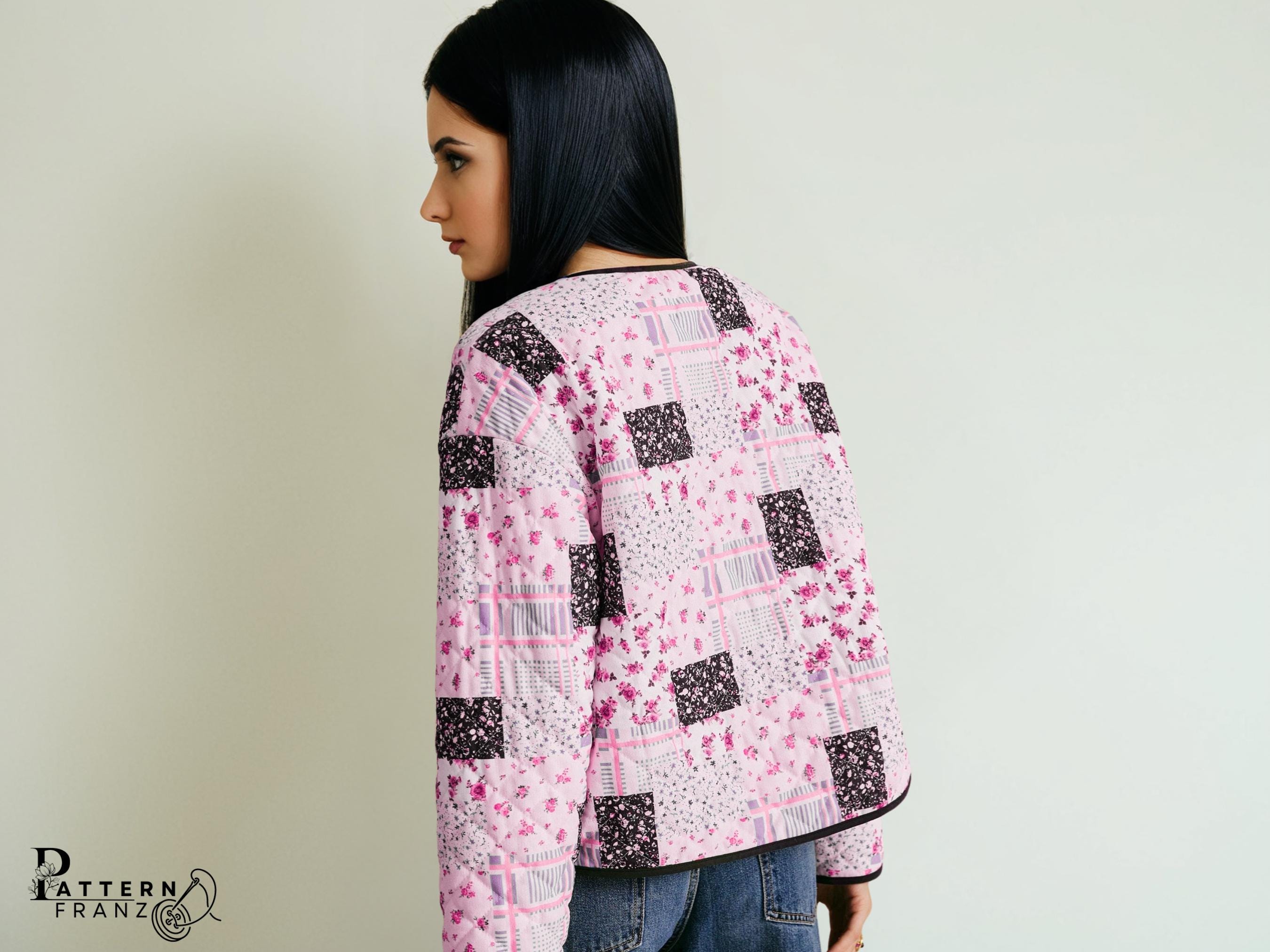 Quilted Jacket Pattern, Coat Pdf Sewing Pattern, Women's Jacket ...