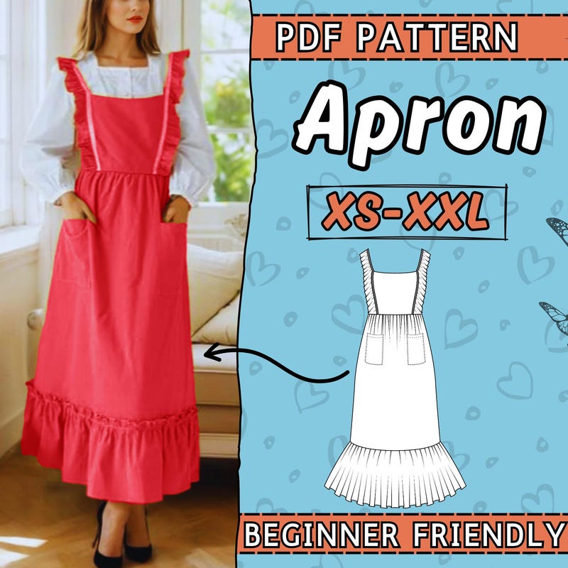 Apron Dress Pattern - Etsy
