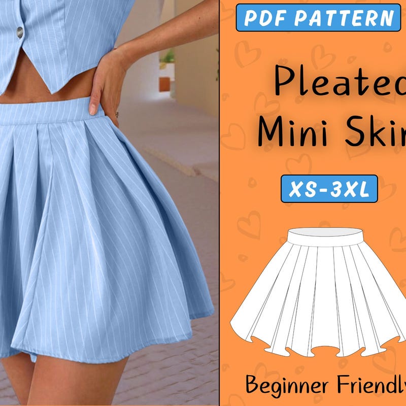 Pleated Skirt - Etsy