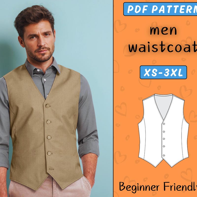 Men Suit Pdf Pattern - Etsy