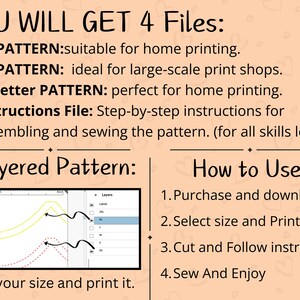 Winter Coat Pattern | Long Overcoat PDF Sewing Pattern Beginner | Fall ...