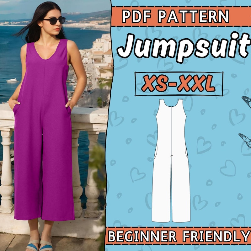 Jumpsuit Pattern Pdf - Etsy