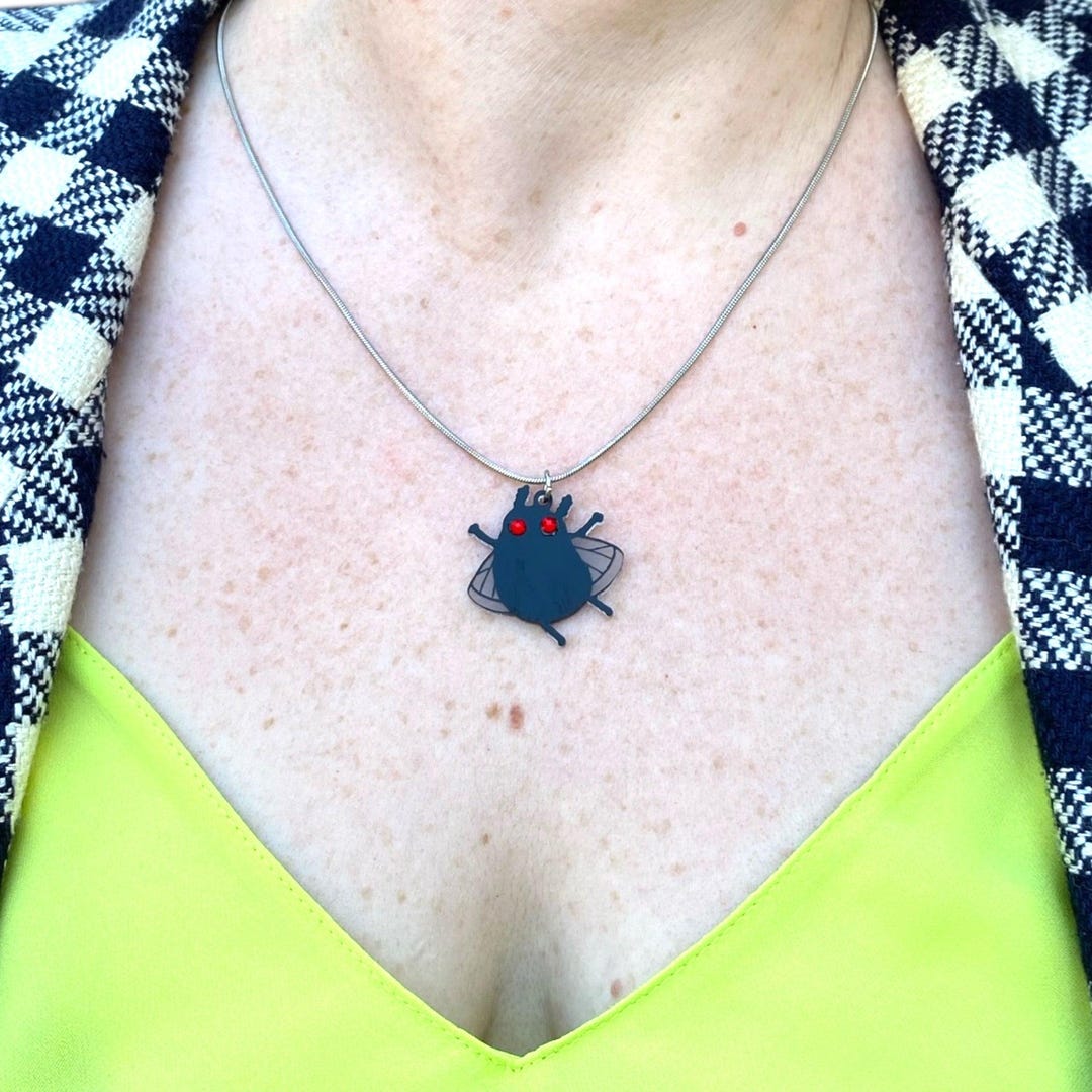 Cryptid Club Mothman Necklace - Etsy
