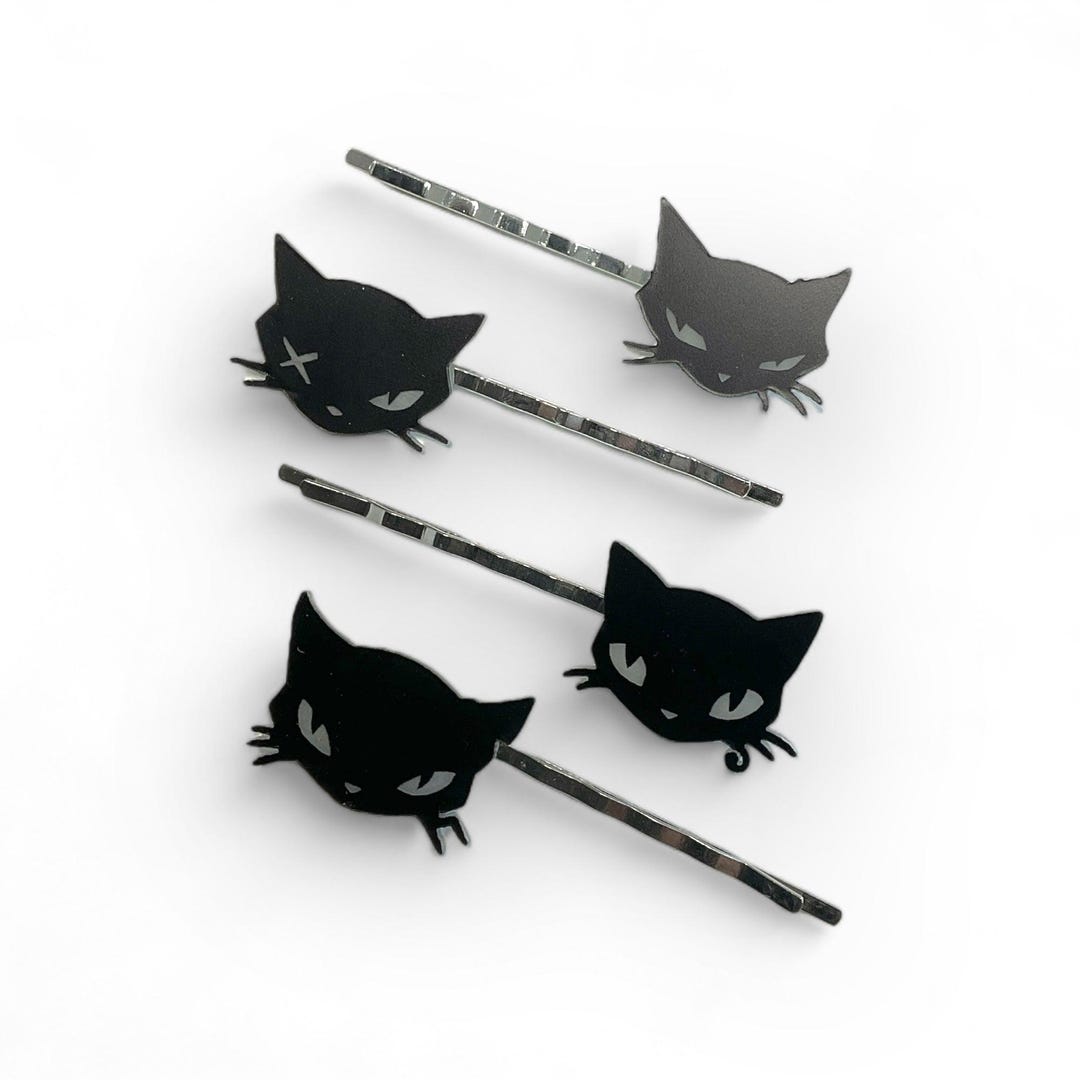 Emily the Strange® Cat Posse Bobby Pins Set of 4 - Etsy