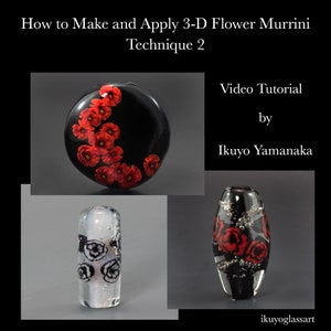 3-D Flower Murrini. Two Different Techniques on How to Make and Apply ...