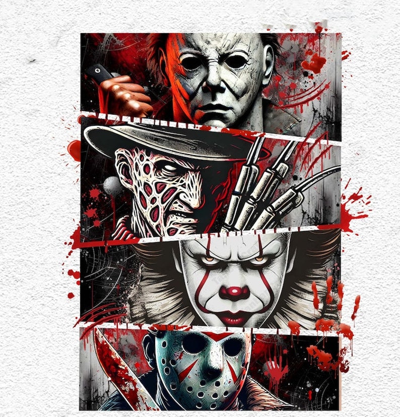 Friends Horror Characters Png, Happy Halloween Gift Png, Horror Movie ...