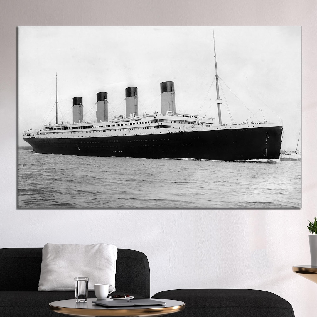 Sea Wall Art, Titanic Film Canvas Art, Personalized Wedding Gift ...