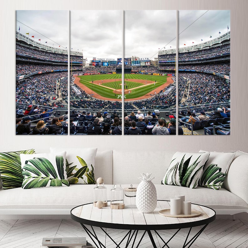 Yankee Stadium Canvas Art: New York Baseball, Floating Frame - Etsy