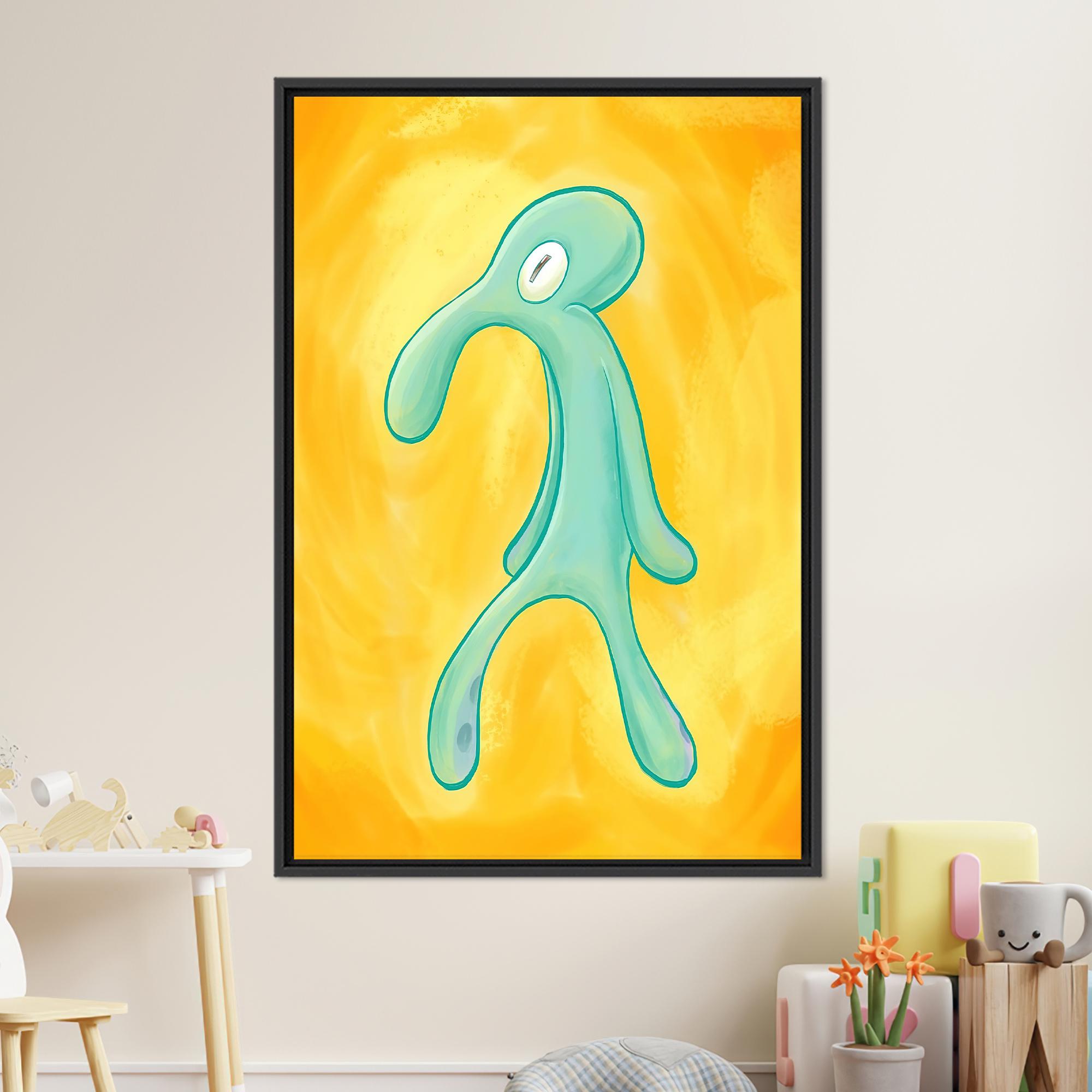 Bold and Brash Squidward Canvas Art, Modern Wall Decor - Etsy