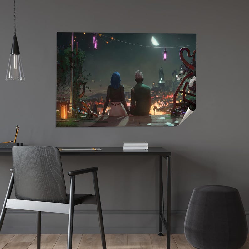 Jinx and Ekko Art Canvas: Modern Game Room Decor - Etsy