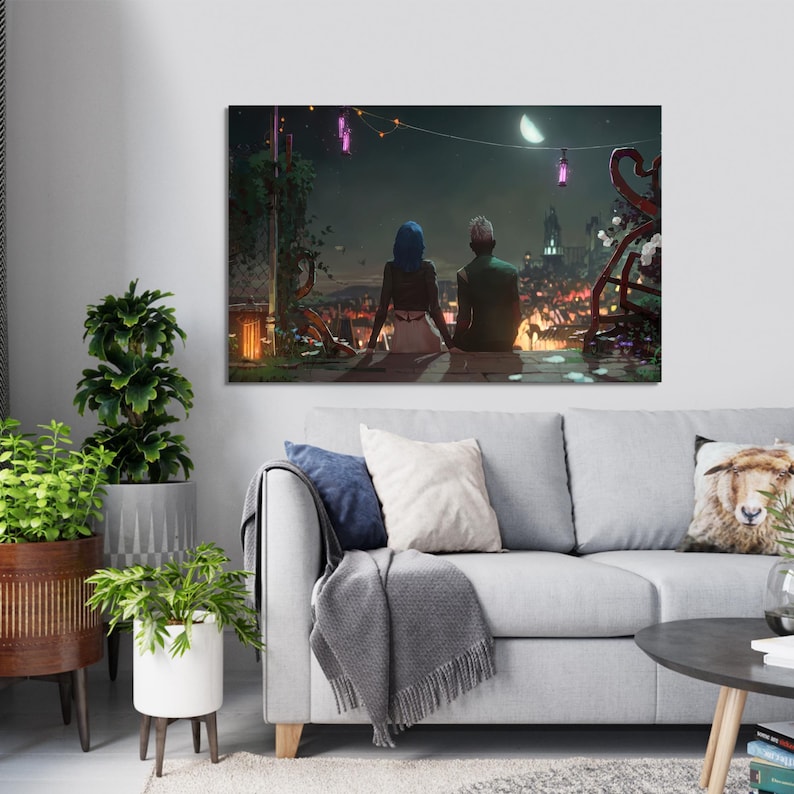 Jinx and Ekko Art Canvas: Modern Game Room Decor - Etsy