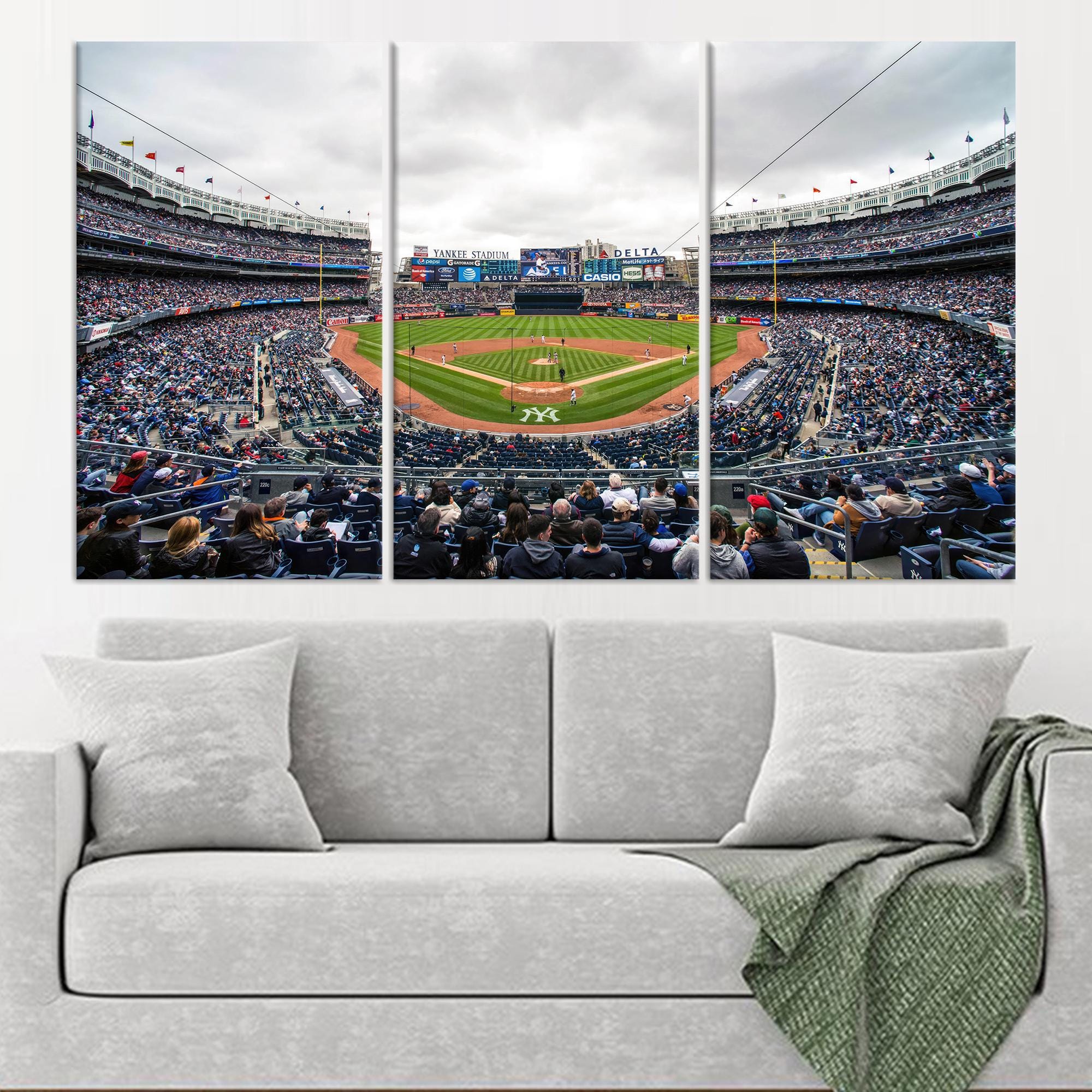 Yankee Stadium Canvas Art: New York Baseball, Floating Frame - Etsy