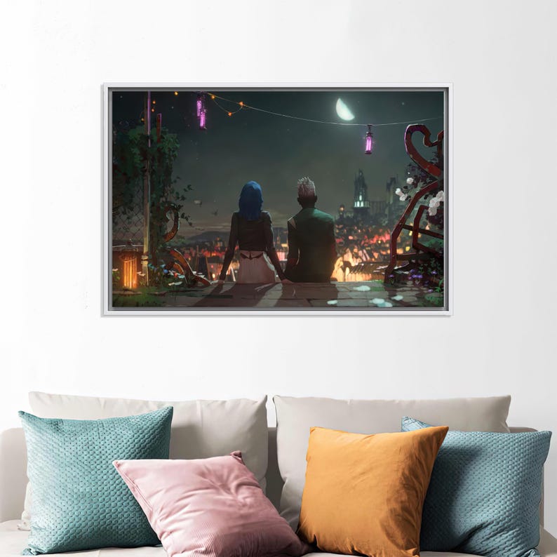 Jinx and Ekko Art Canvas: Modern Game Room Decor - Etsy