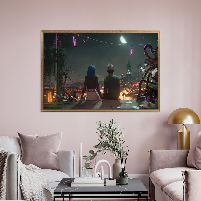 Jinx and Ekko Art Canvas: Modern Game Room Decor - Etsy