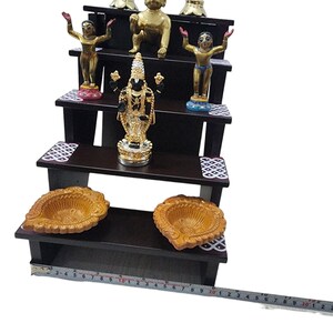 812inch Wooden Deities Stand, 5 Step Wooden Statue Temple, Wooden ...