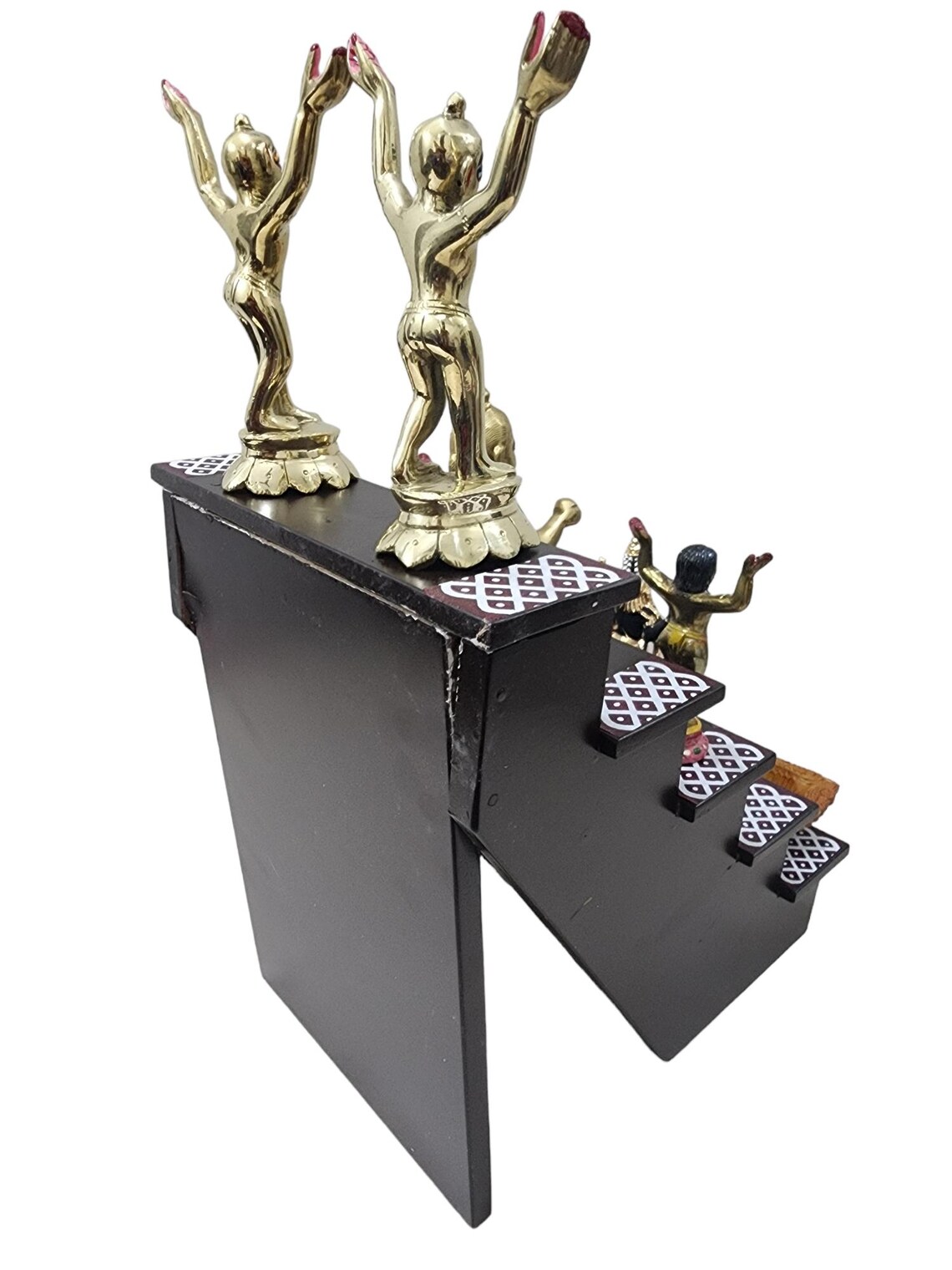 812inch Wooden Deities Stand, 5 Step Wooden Statue Temple, Wooden ...