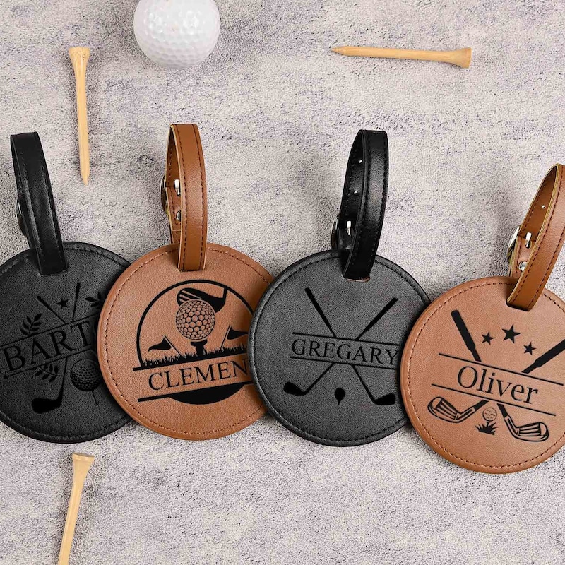 Engraved Leather Tag - Etsy