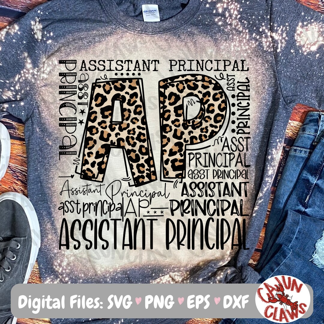 Assistant Principal Typography PNG | Back to School Digital File ...