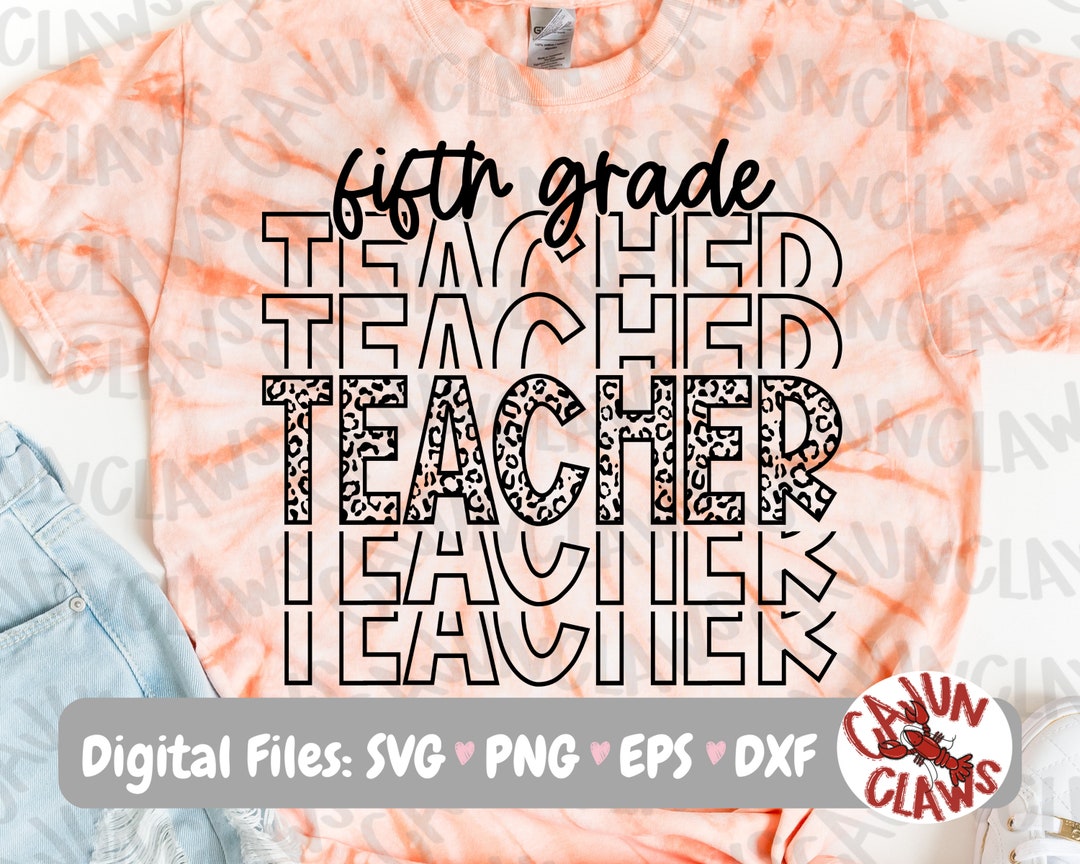 Fifth Grade PNG | Back to School Digital File | Fifth Grade Eco SVG ...