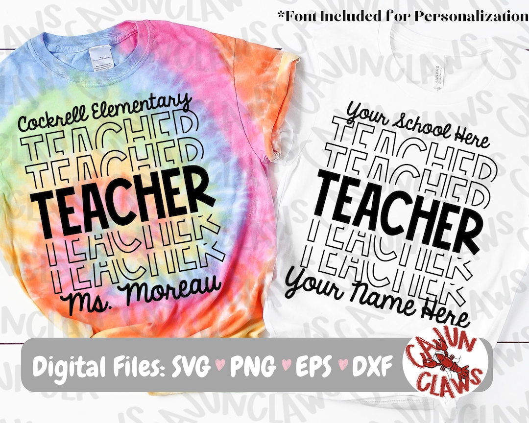 Teacher PNG | Back to School Digital File | Teacher Echo SVG | Teacher ...