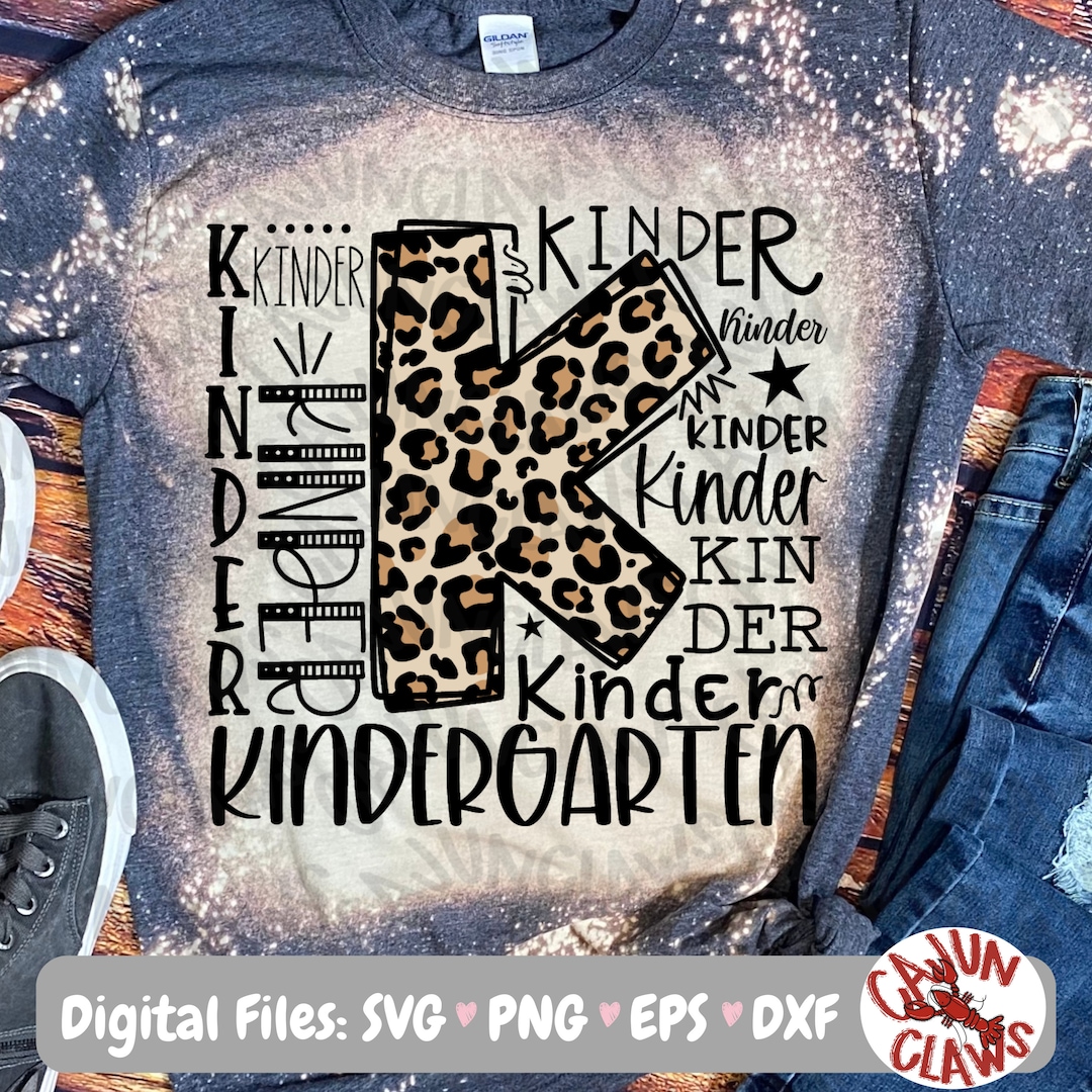 Kinder Typography PNG | Back to School Digital File | Teacher PNG ...