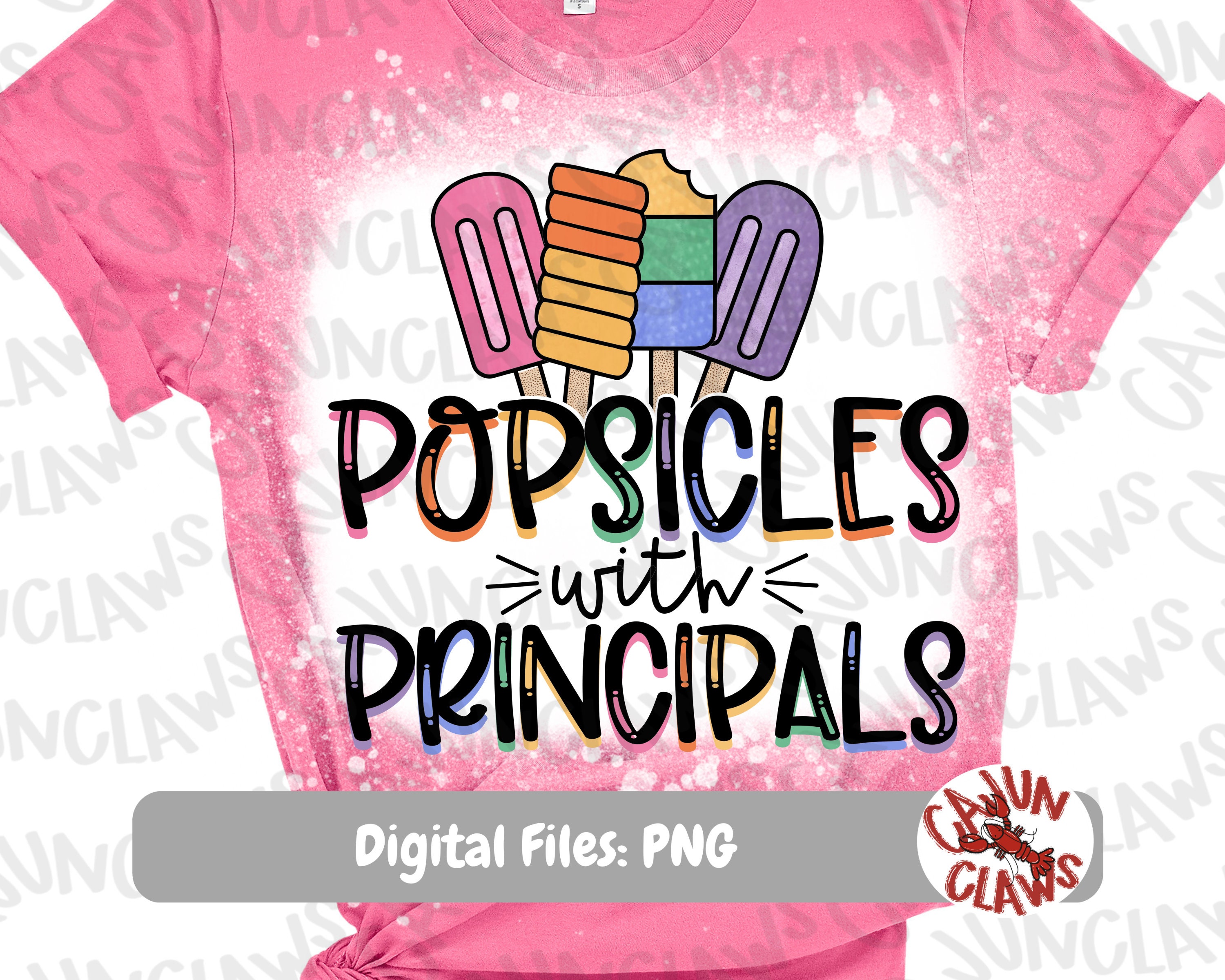Popsicles With Principals PNG | Back to School Digital File | Principal ...