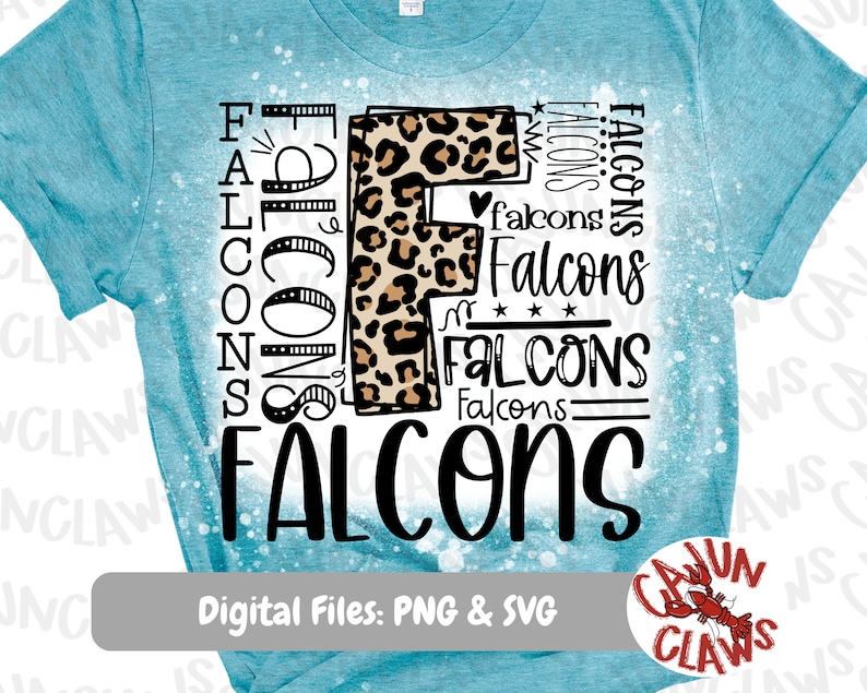 Custom Mascot Typography Digital Design | Falcons PNG | Falcons Pride ...