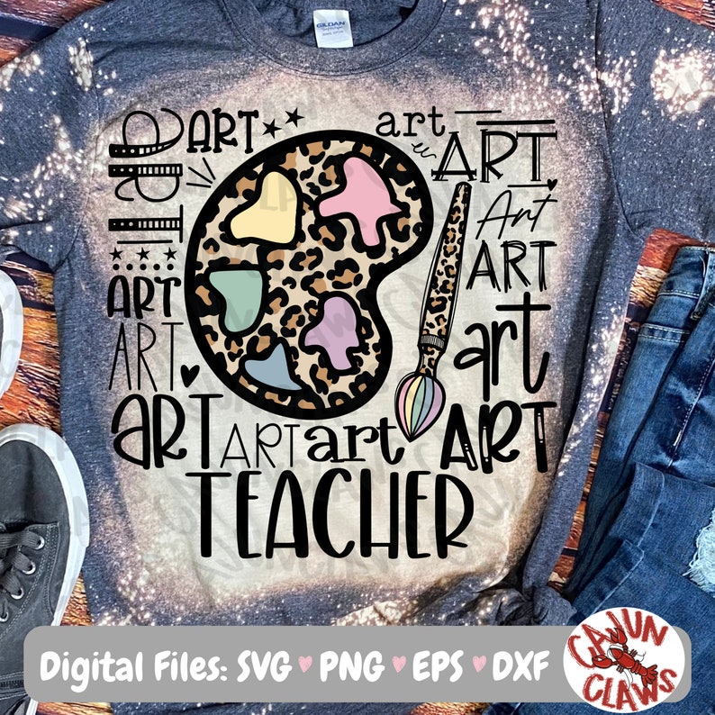 Art Teacher Typography PNG | Back to School Digital File | Teacher PNG ...