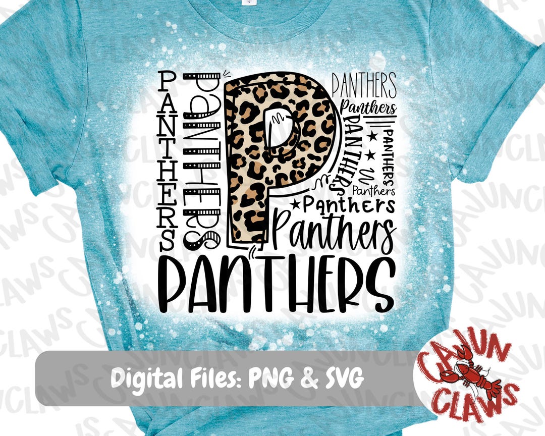 Custom Mascot Typography Digital Design | Panthers PNG | Panthers Pride ...