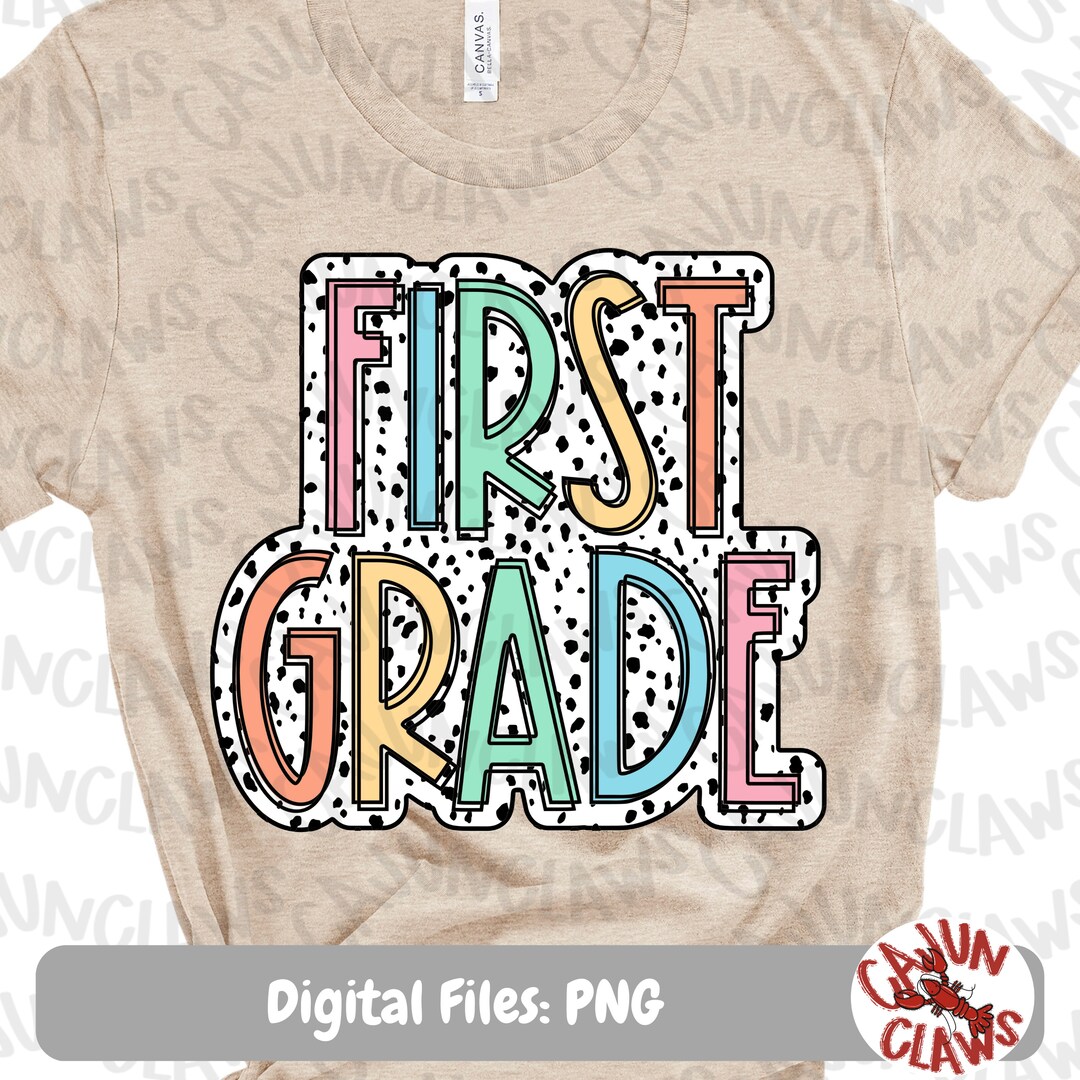First Grade PNG | Back to School Digital File | Teacher PNG | Teacher ...