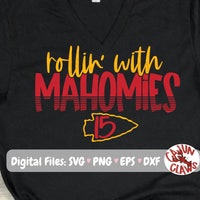Kansas City Patrick Mahomes Print SVG, Rollin With Mahomies PNG Digital ...