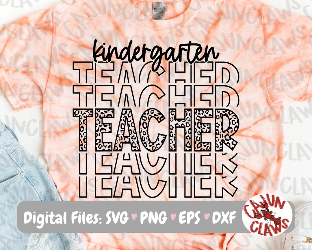 Kindergarten PNG | Back to School Digital File | Teacher Echo SVG ...