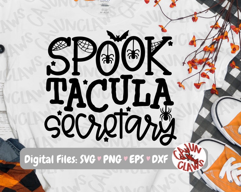 Spooktacula Secretary | Secretary Halloween SVG | Spooky Secretary ...