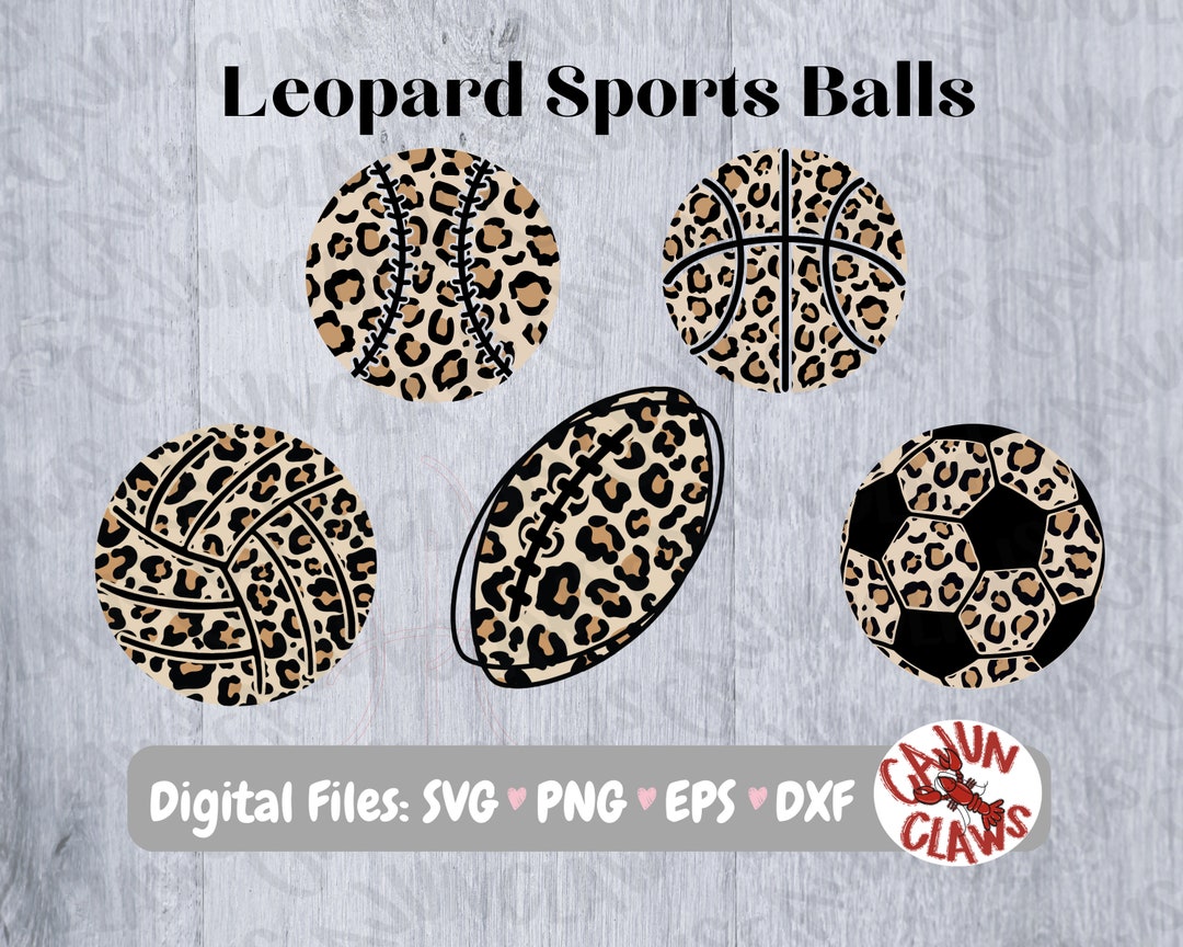 Leopard Print Sports Balls PNG, SVG | Leopard Basketball | Leopard ...