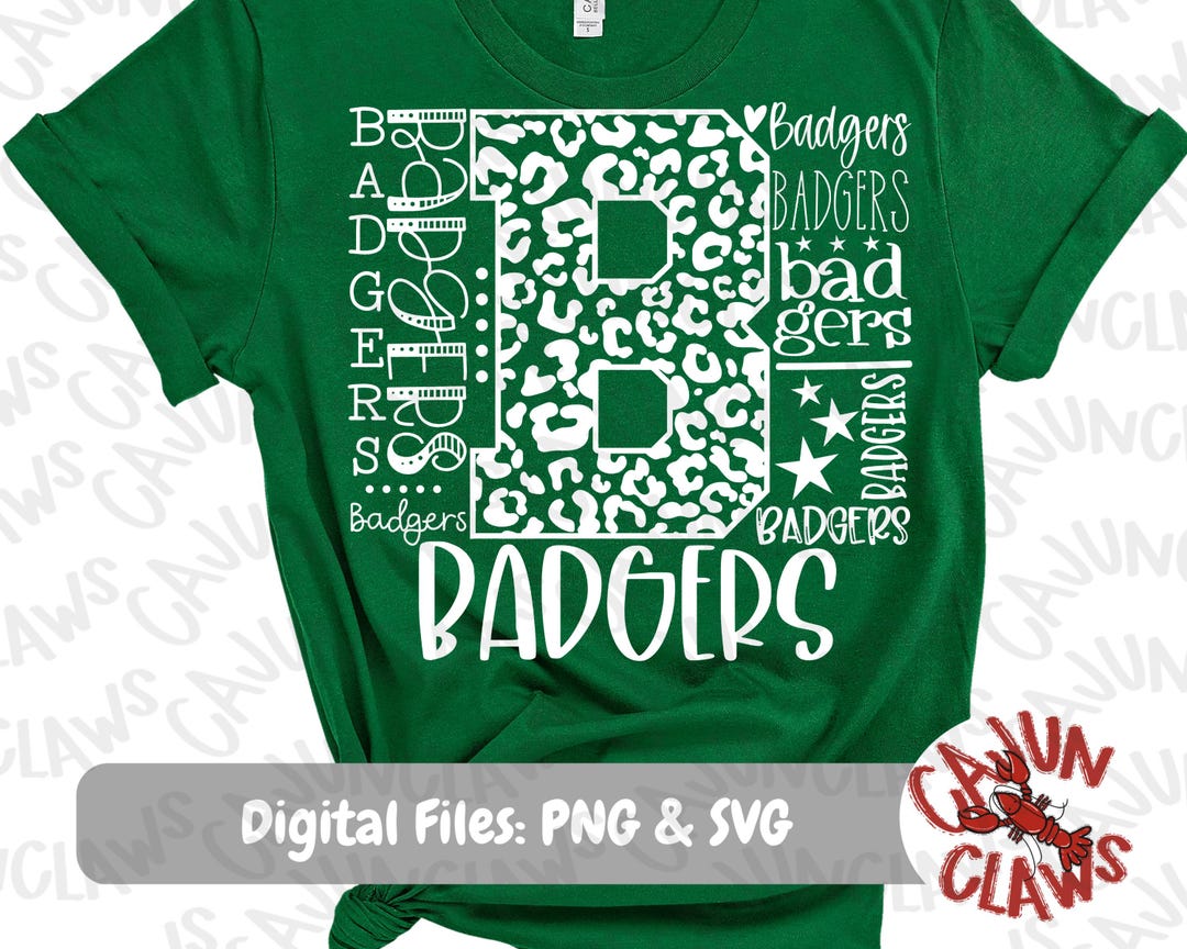 Custom Mascot Digital Design Badgers - Etsy