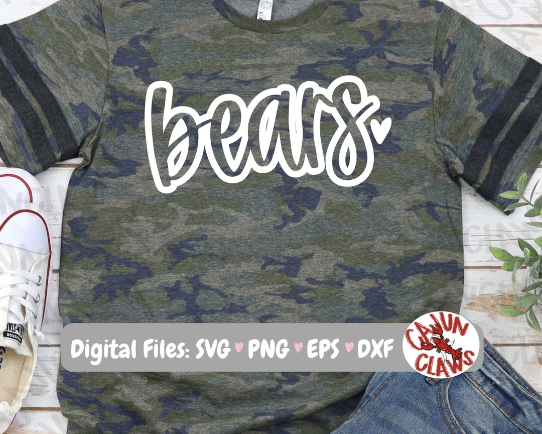 Custom Mascot Digital Design | Bears SVG | Bears Pride PNG | Mascot ...