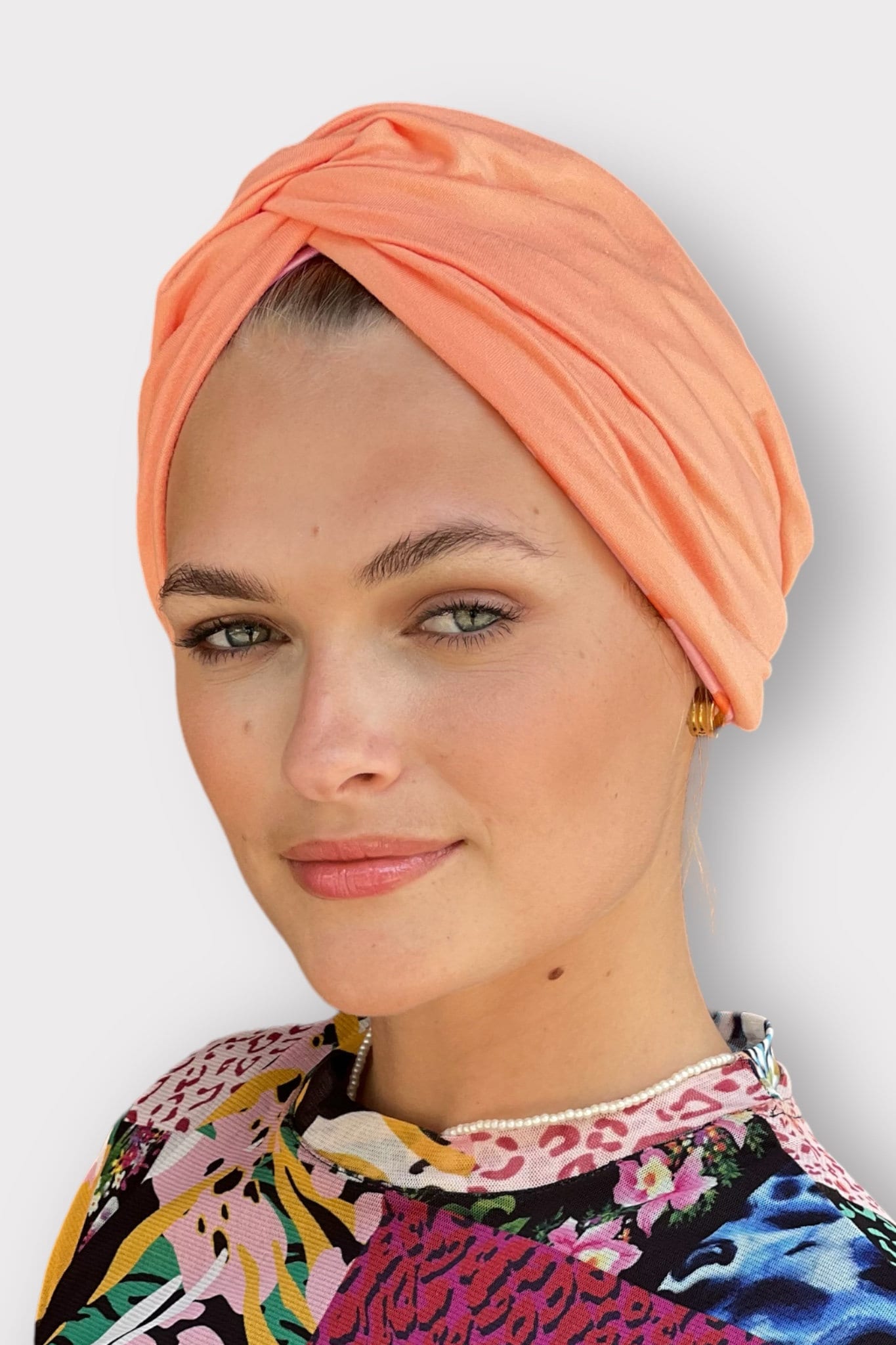 Multi-style Turbans, Big Blue Floral Turban, Chemo Turban, Chemo ...