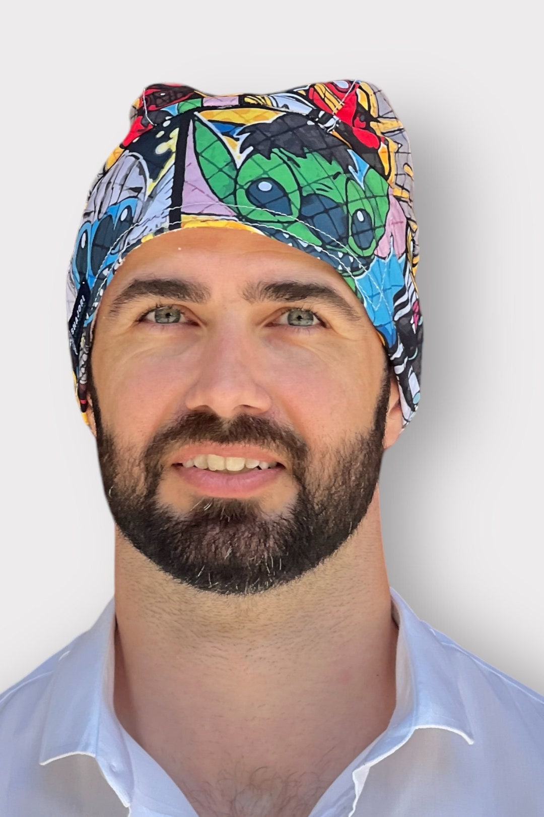 Men's Surgical Scrub Caps | Cartoon Scrub Caps | Adjustable | Sweatband ...