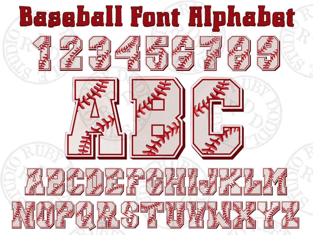 Baseball Font Alphabet Png, Baseball Png,baseball Letters Alphabet Png ...