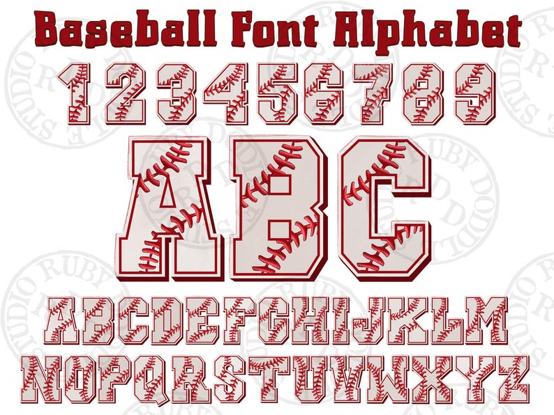 Baseball Font Alphabet Png, Baseball Png,baseball Letters Alphabet Png ...