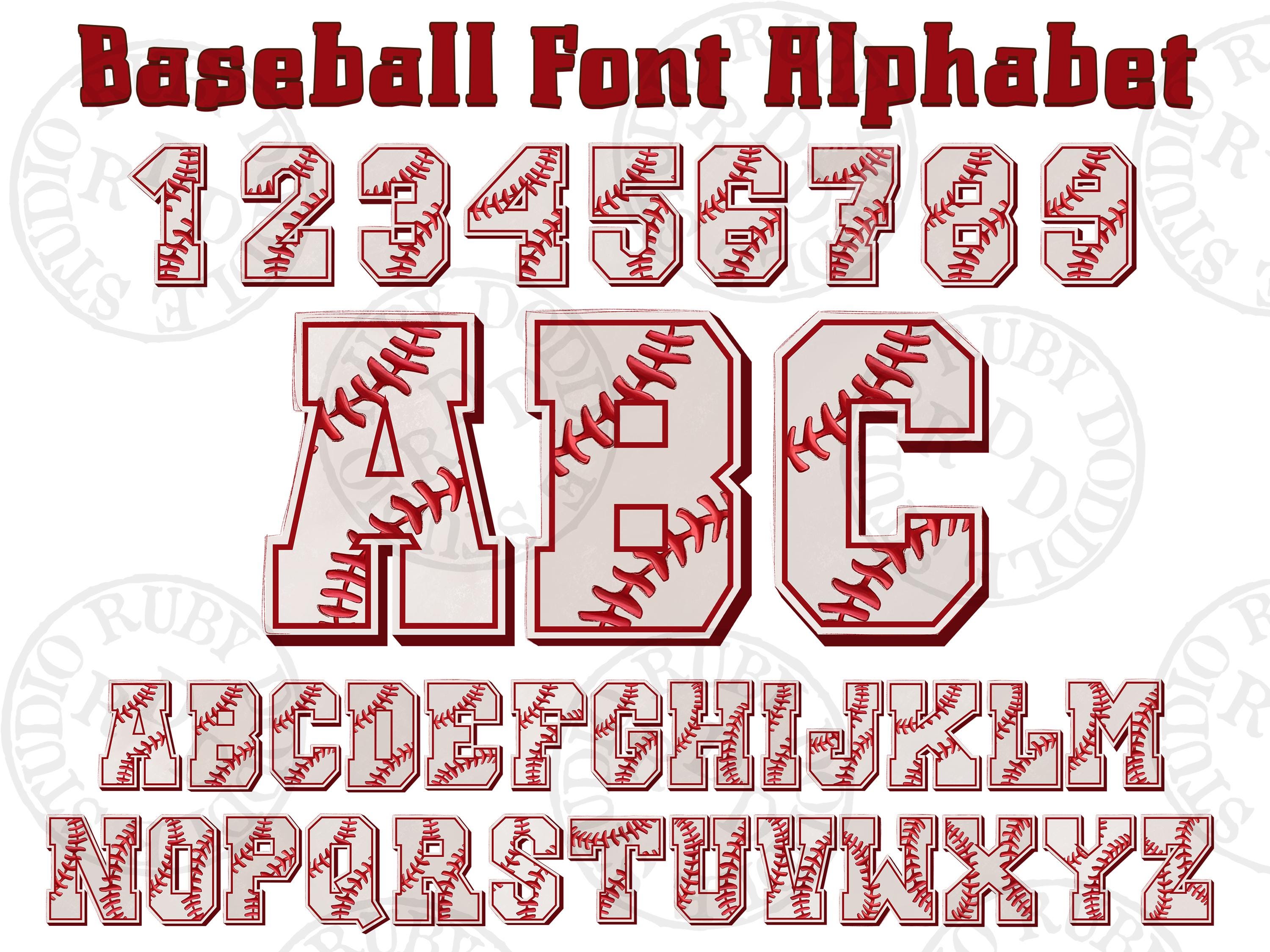 Baseball Font Alphabet Png, Baseball Png,baseball Letters Alphabet Png ...