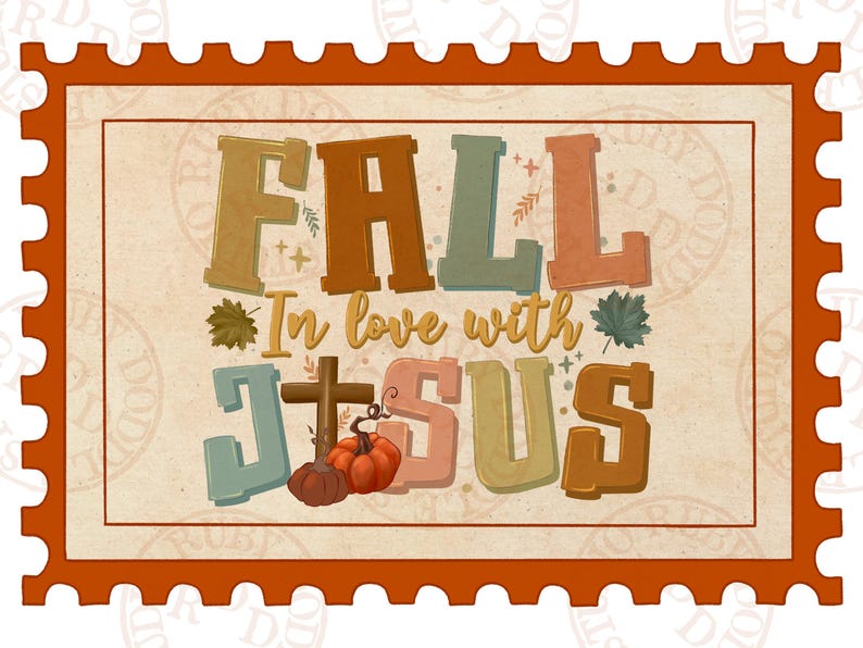 Fall in Love With Jesus Png,autumn Png,fall Png,sublimation Design ...