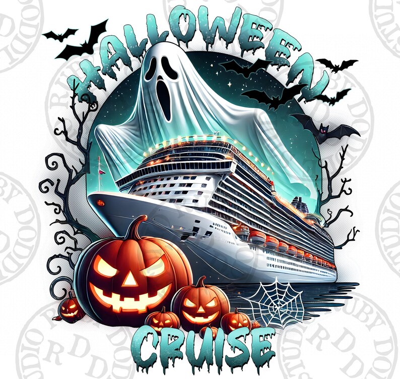 Halloween Cruise Png, Spooky Vacation PNG, Trick or Treat Png, Spooky ...