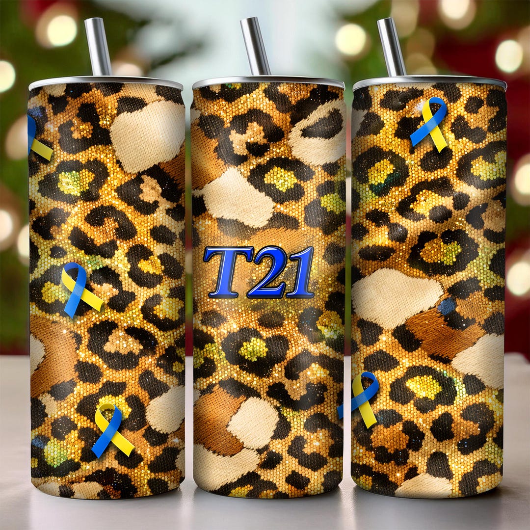 Down Syndrome Leopard Tumbler Png,down Syndrome Png,different is ...