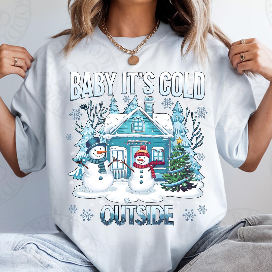Baby Its Cold Outside PNG, Winter Png, Winter Design, Snow Png, Snowman ...
