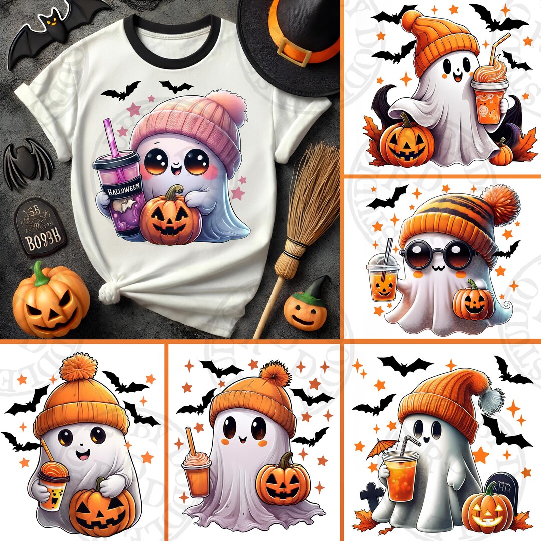 Ghost Bundle Png,halloween Ghost Png,cute Ghost Png,bougie Png, Bougie ...