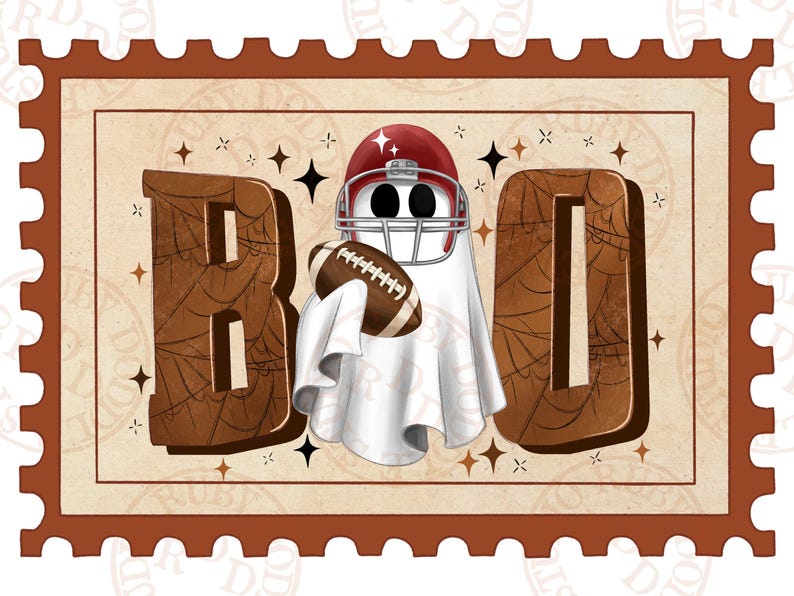 Boo Png, Boo Football Png, Football Png, Halloween Png,spooky Png,ghost ...